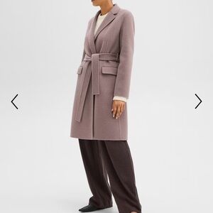 Theory | Jackets & Coats | Theory Wrap Coat In Doubleface Woolcashmere | Poshmark